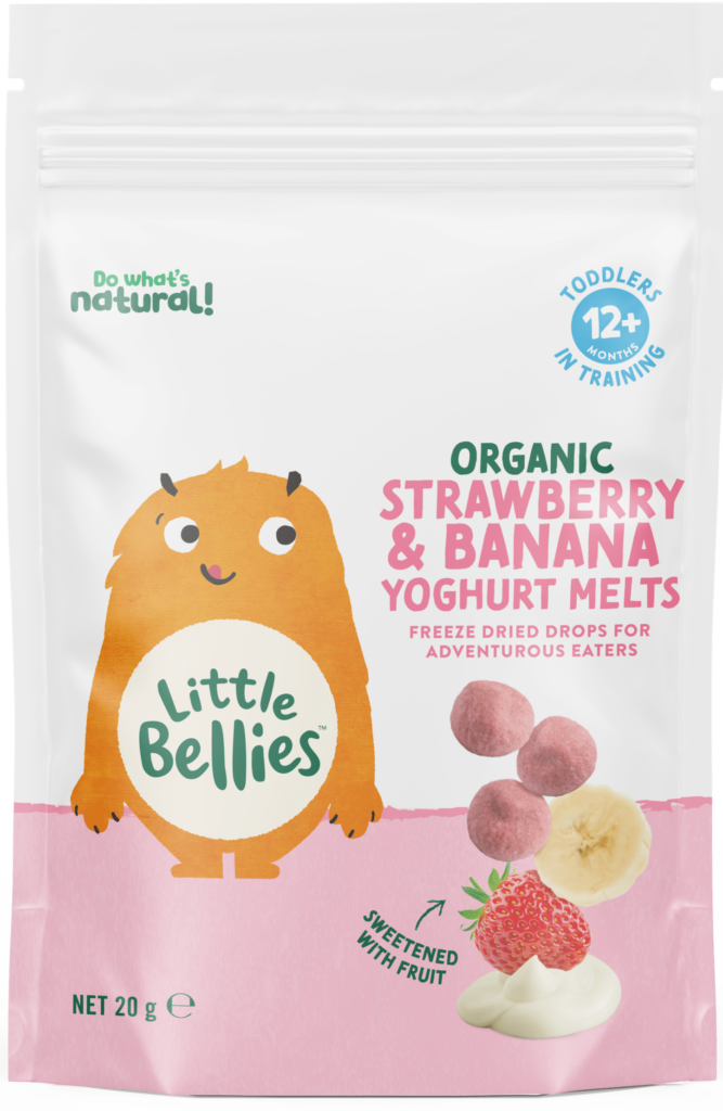 Organic Strawberry & Banana Yoghurt Melts | Snacks for Toddlers from 12+