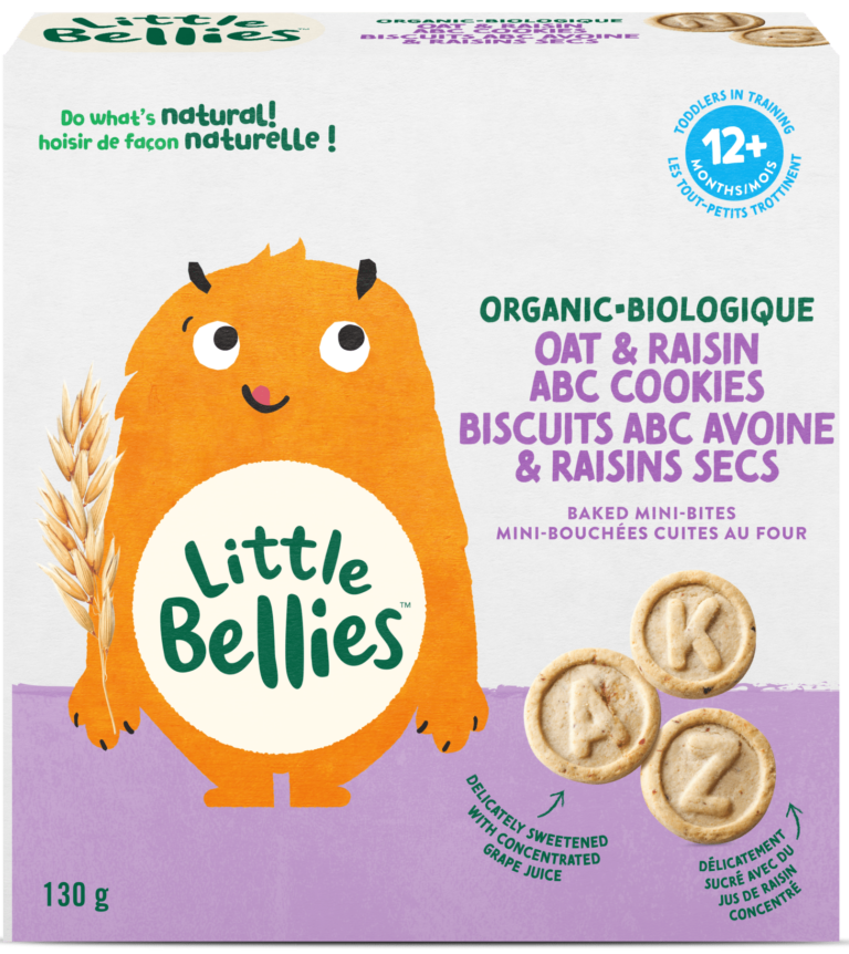 Organic Oat & Raisin ABC Cookies | Little Bellies CAN