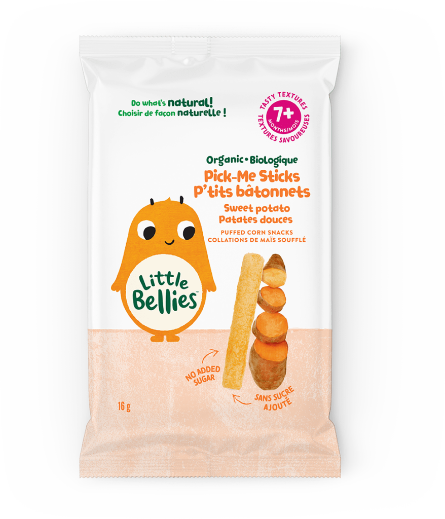 Organic Sweet Potato Pick-Me Sticks for 7+ Months Baby Snacks