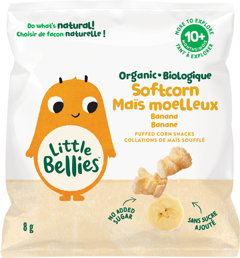Organic Banana Softcorn Puffs for 10+ Months Baby Snacks
